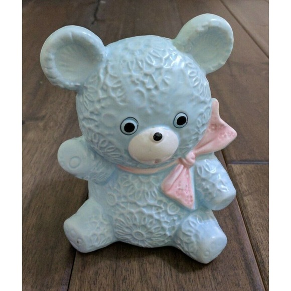 Ardco | Accents | Ardco Japan Ceramic Planter Blue Lace Bear Vintage ...
